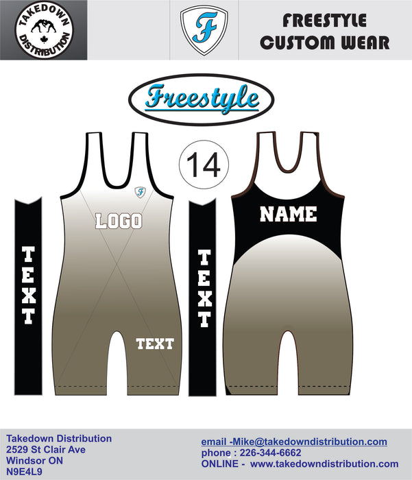 Freestyle Custom Sublimated Wrestling Singlets — Takedown Distribution