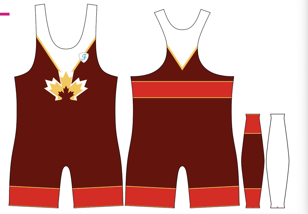 FreeStyle Razorback Mens Red Wrestling Singlet — Takedown Distribution